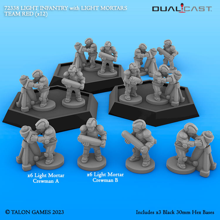 72338 LIGHT INFANTRY with LIGHT MORTARS - TEAM RED – Talon Games