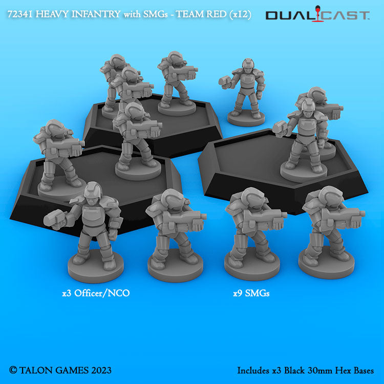 72341 HEAVY INFANTRY with SMGs - TEAM RED – Talon Games