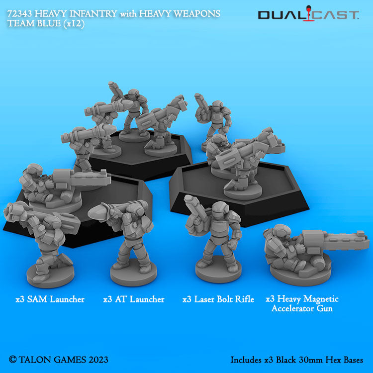 72343 HEAVY INFANTRY with HEAVY WEAPONS - TEAM BLUE – Talon Games