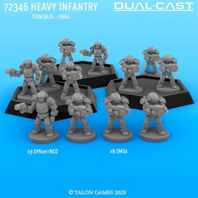 72346 HEAVY INFANTRY w/SMGs - TEAM BLUE – Talon Games